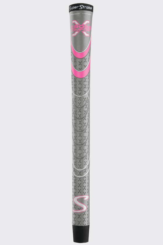 SuperStroke Cross Comfort Undersize Grip - Grey/Pink – Drummond Golf